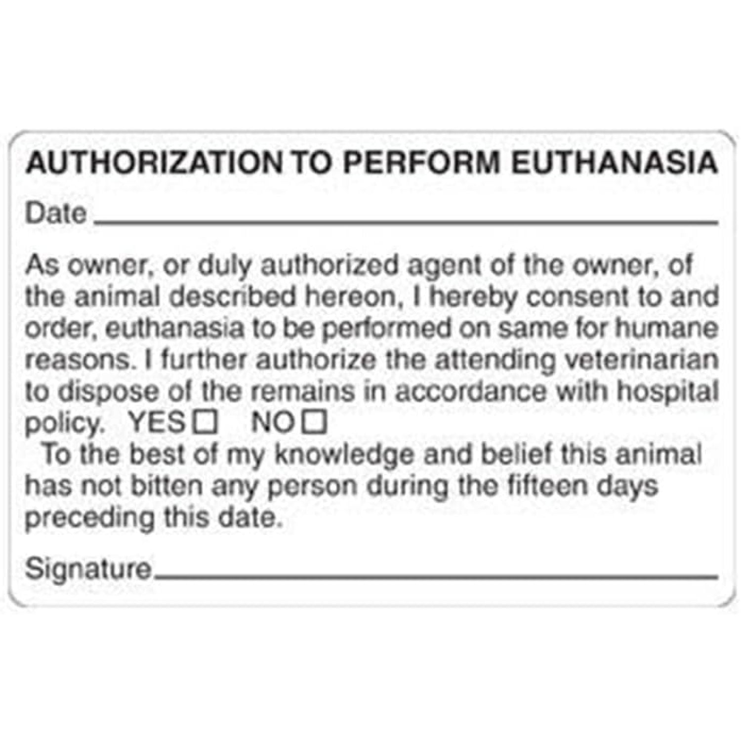 Bilot - Veterinarian File Folder Chart Labels, Veterinarian Euthanasia ...