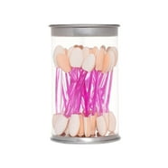 LASHALL 120-Piece Disposable Dual-Sided Eyeshadow Applicators with Long ...