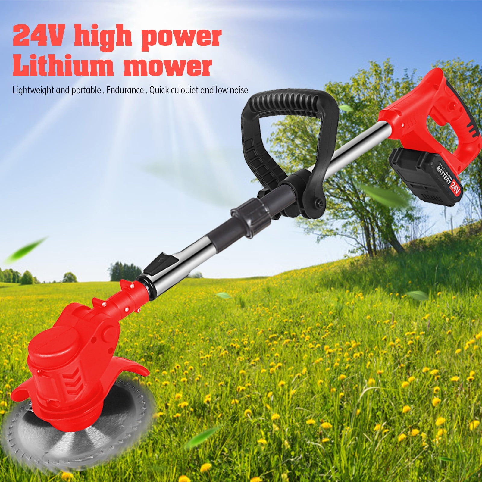 Bilqis Foldable String Grass Trimm Er Weed Eater Without 24V Lithium ...