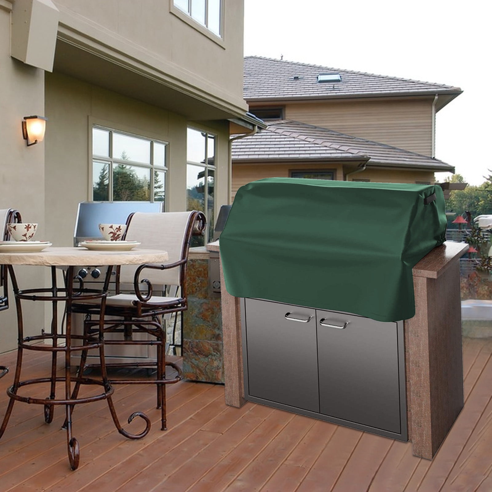 Bilqis Grill Cover Island BBQ Built-in Grill Top Cover Heavy Duty ...