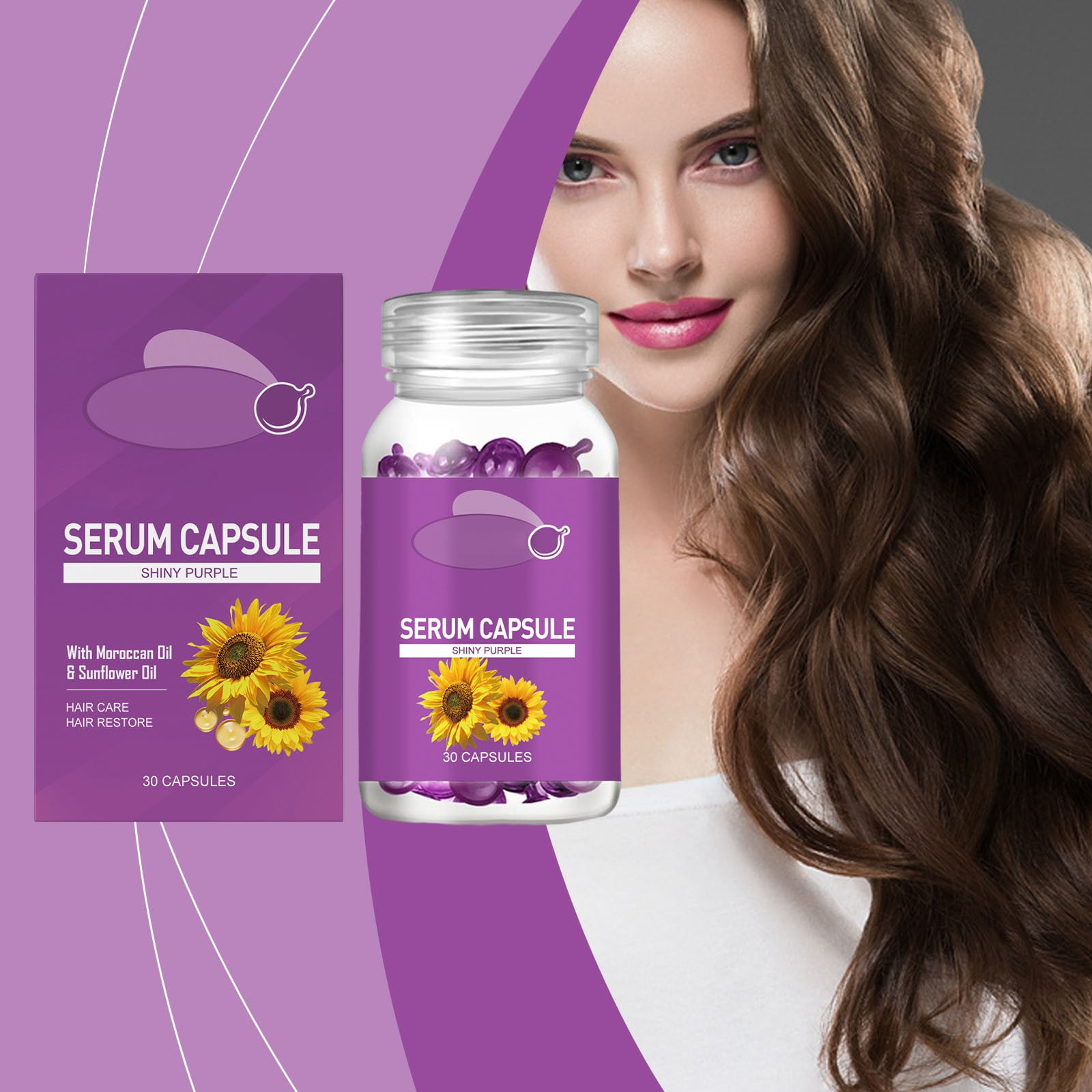 Bilqis Moroccan Hair Care Oil Capsules - 1g - 30 Capsules Frizz- Hair ...