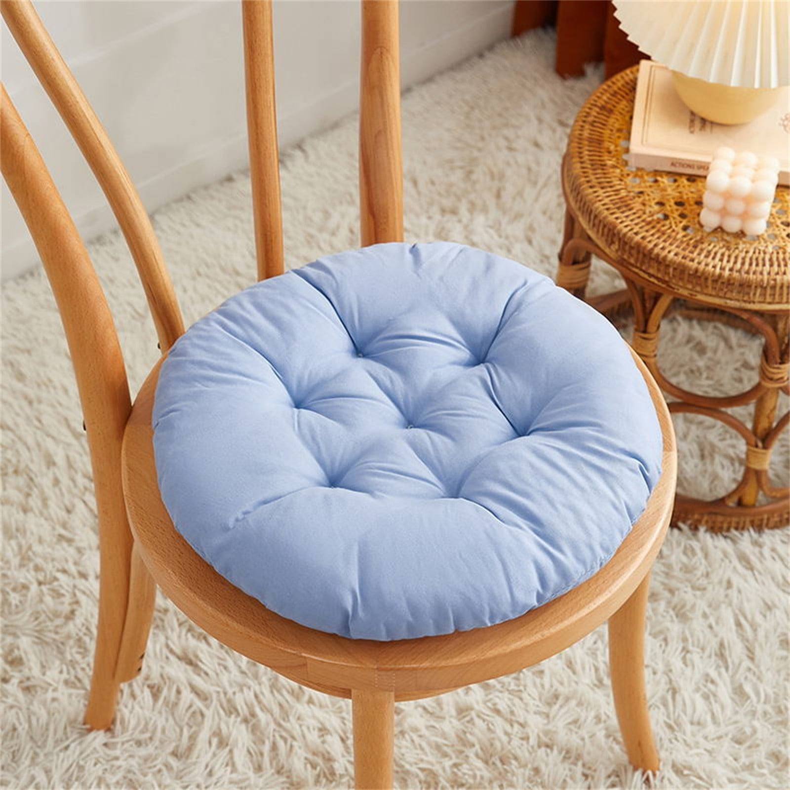 Bilqis Round Chair Pad Seat Cushion Solid Color Soft Chair Pads Comfy ...