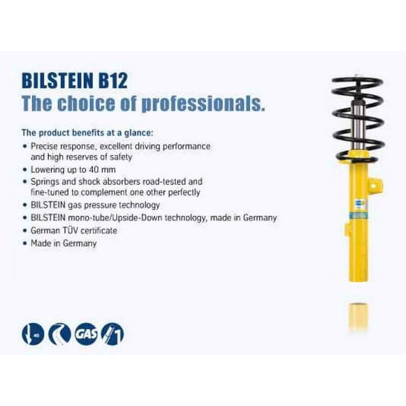 Bilstein B12 2011 Mercedes-Benz ML350 Bluetec 4Matic AWD Front and Rear ...
