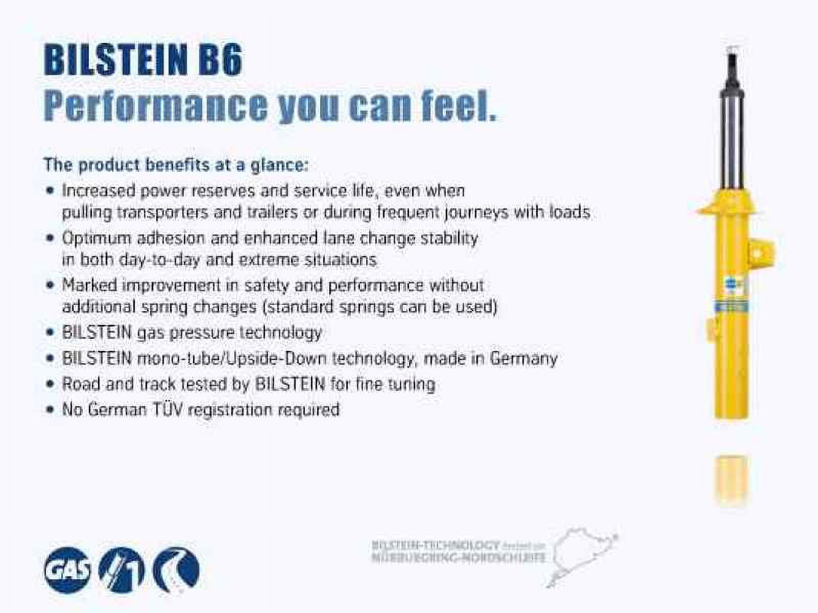 Bilstein B6 86-95 Mercedes-Benz 300E Base Rear Shock Absorber Fits ...