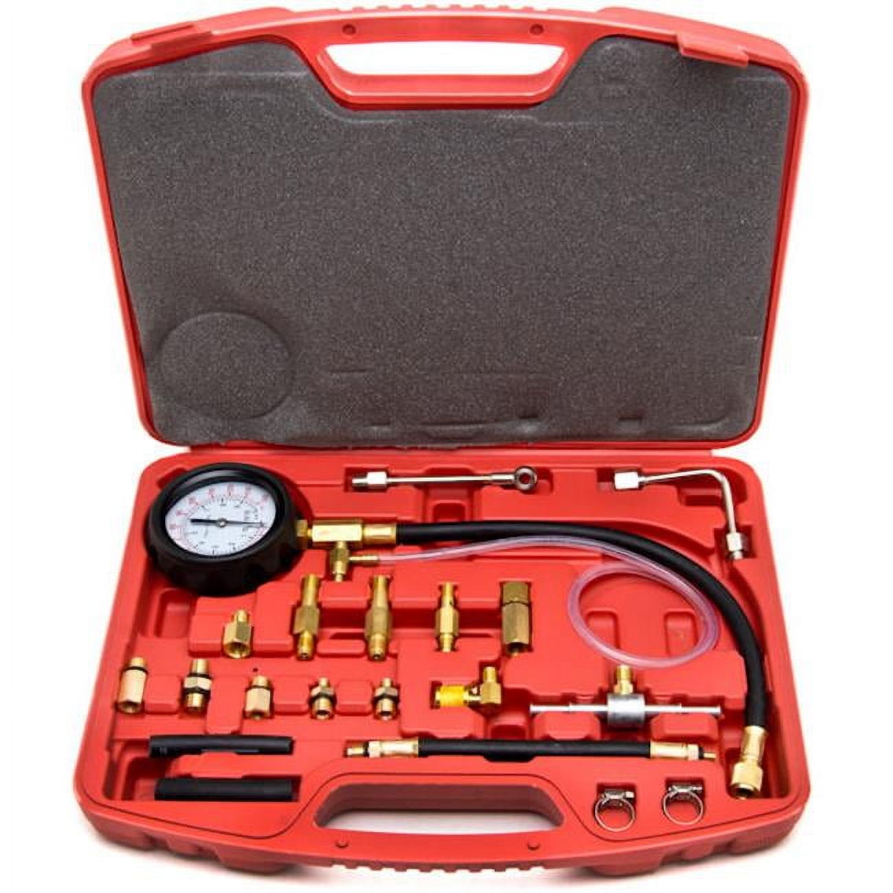 Biltek 0-140 PSI Fuel Pump Injector Tester Test Pressure Gauge Gasoline ...