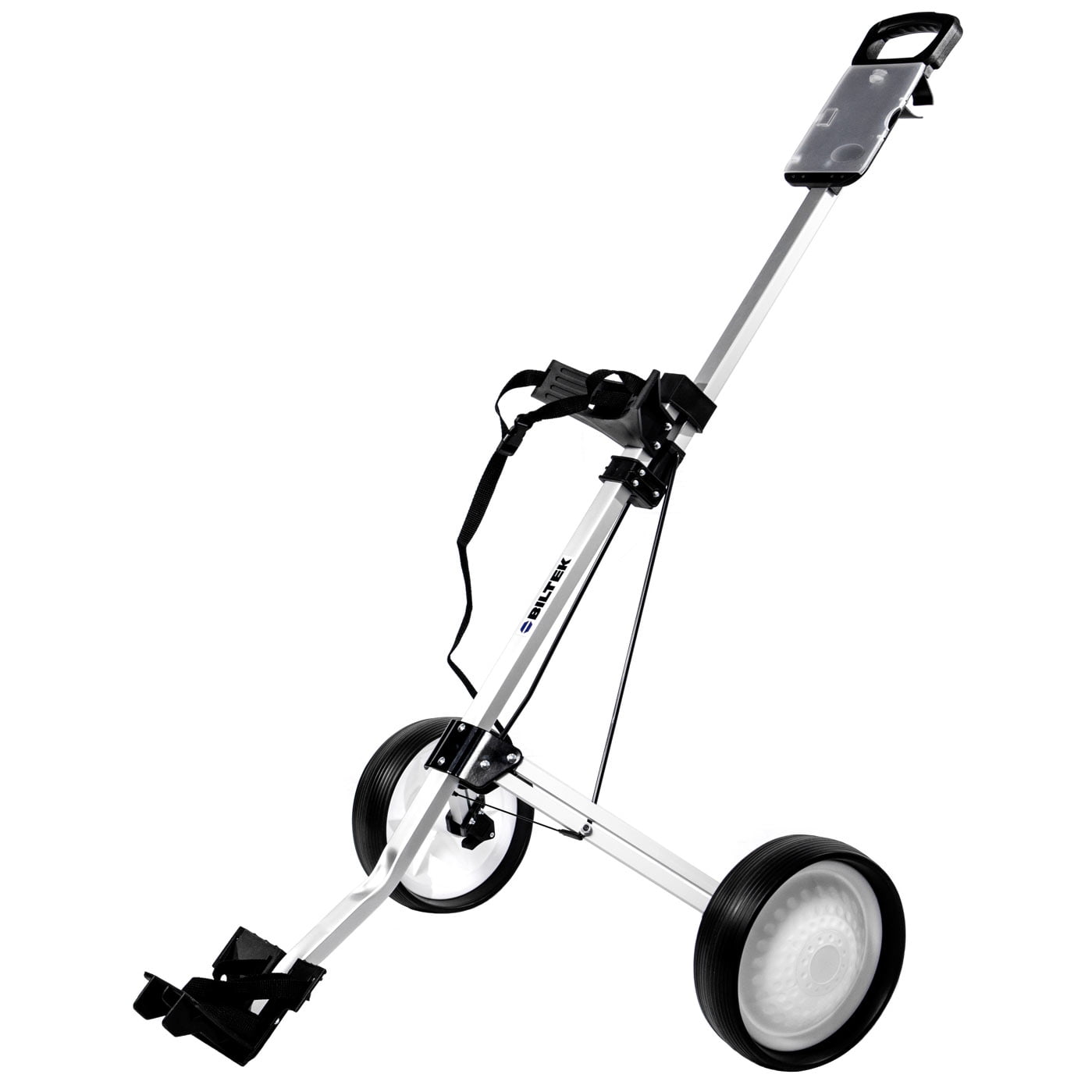 Biltek Golf Push Cart - Foldable 2-Wheeled Push Pull Golf Cart Trolley ...
