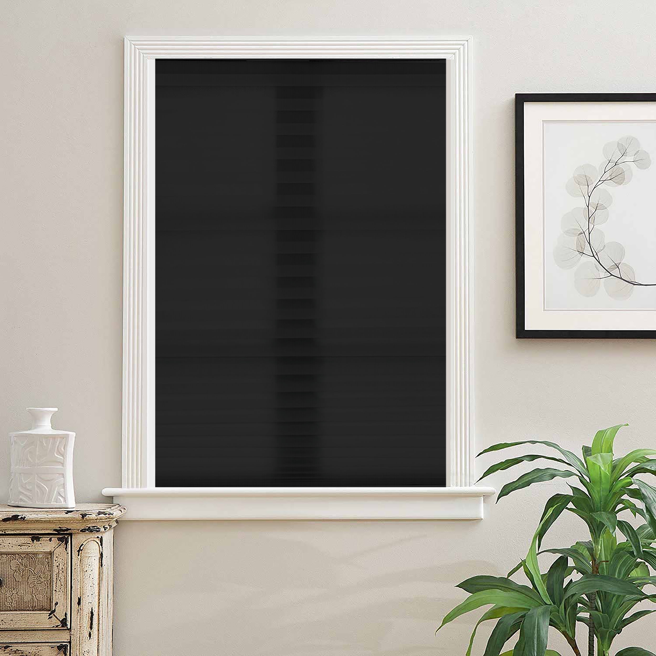 Biltek Pleated Fabric Shades (Cut-to-Size), Cordless Light Filtering ...