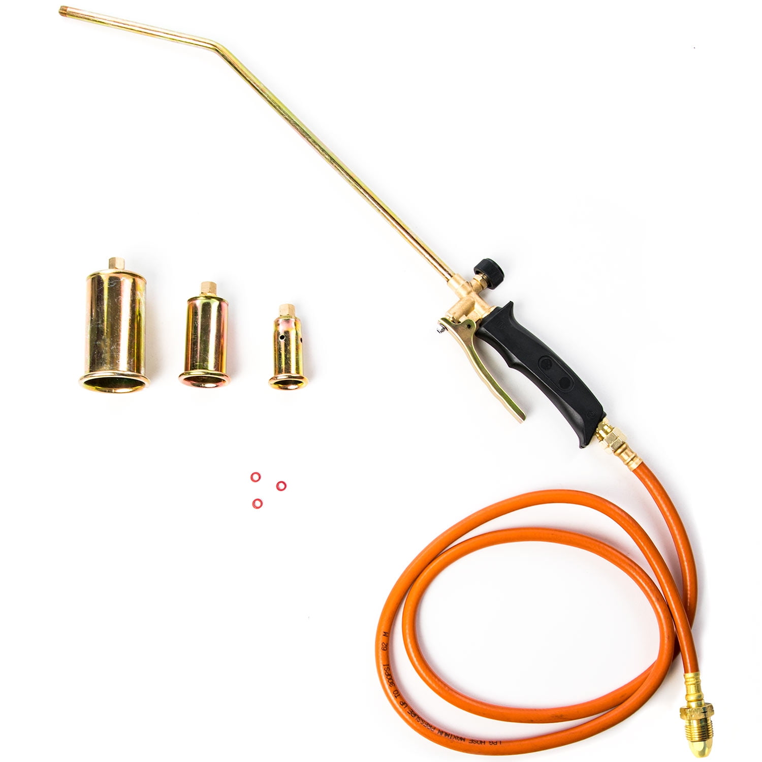 Biltek Portable Propane Torch Kit w/ 3x Nozzles - Turbo Blast Trigger ...