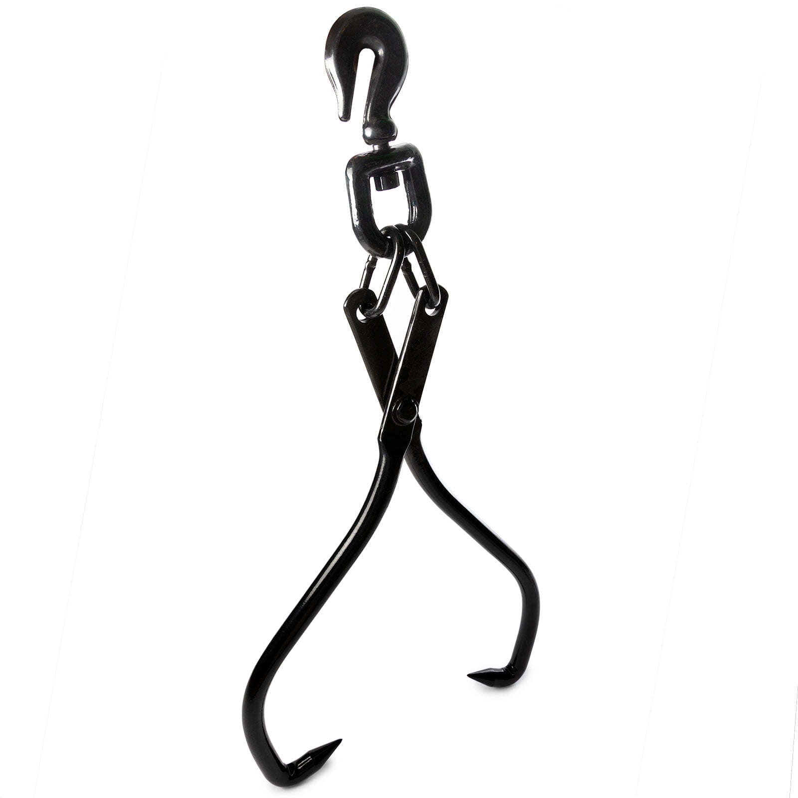 Biltek Swivel Grab Skidding Tongs, 28in Jaw Opening, Steel Log Chain ...
