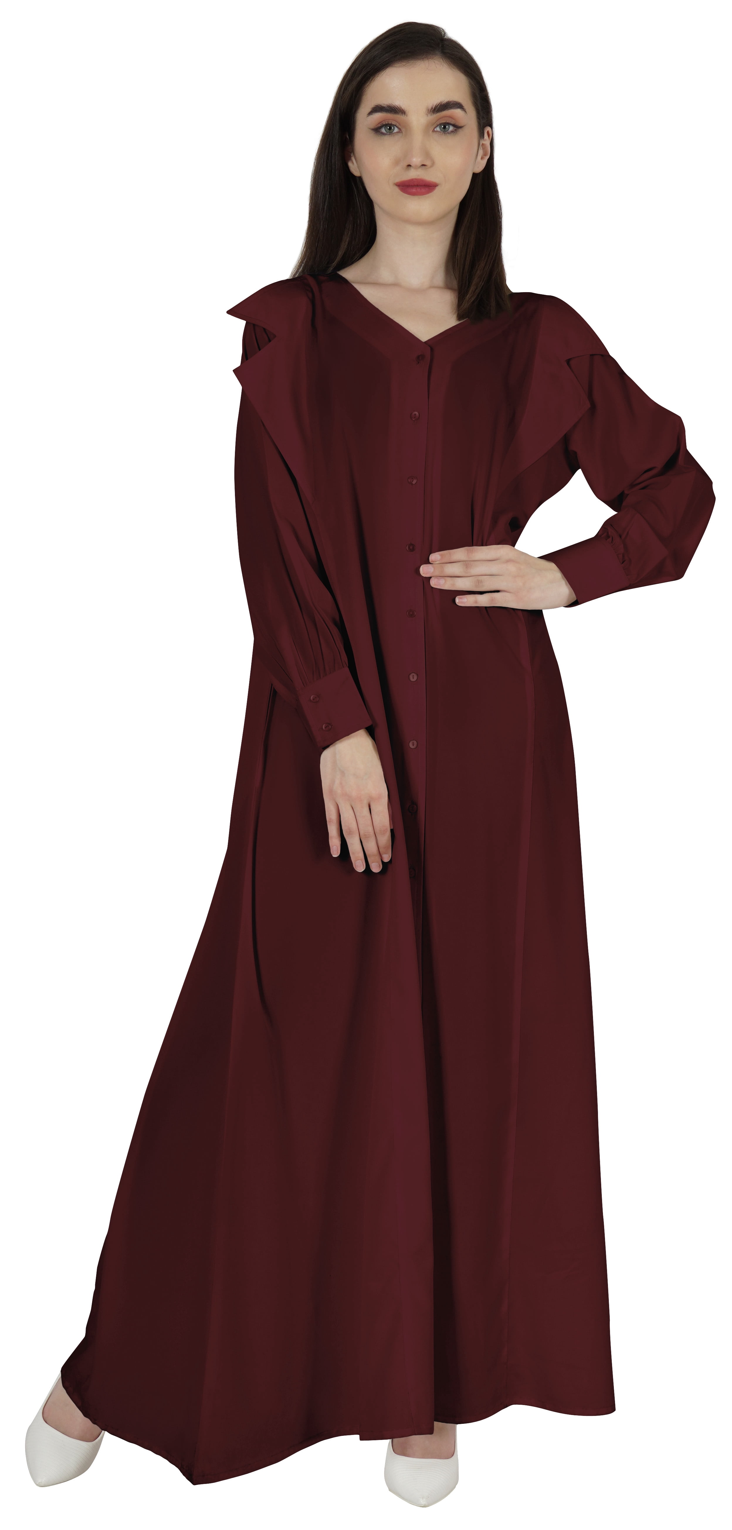 Bimba Abaya Islamic Prayer Dress With Hijab For Women'sFront Button ...