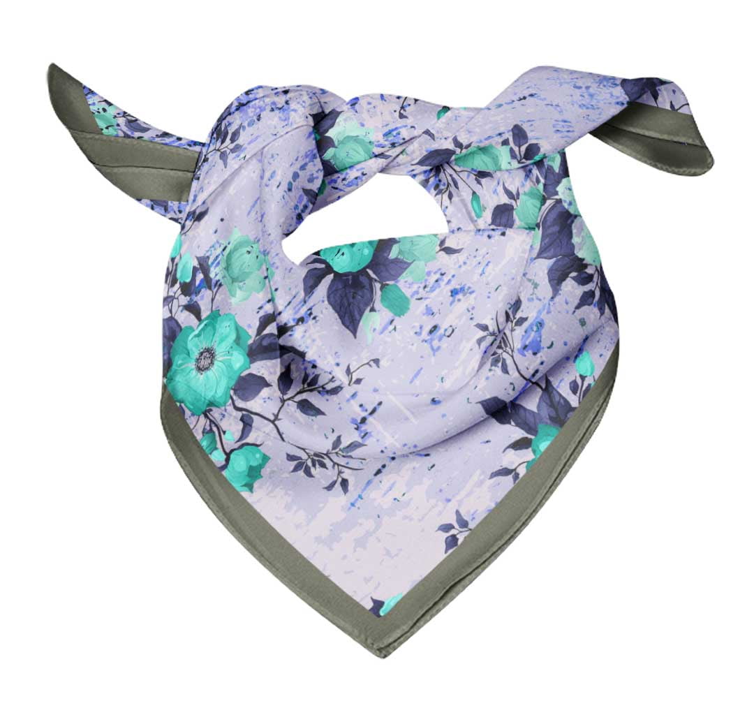 Bimba Cotton Voile Rectangular Printed Scarf Women Wrap Bandanas-40 x ...