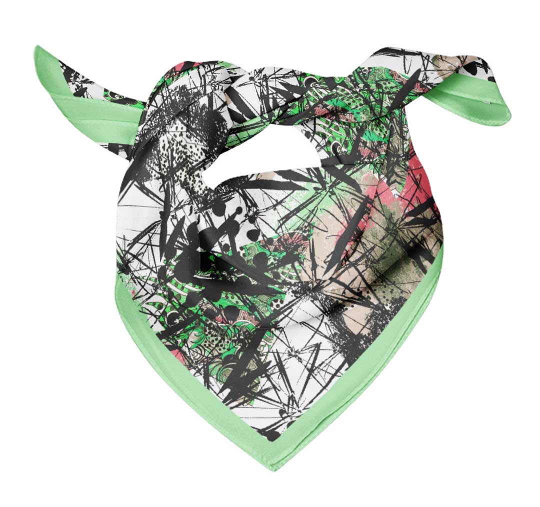 Bimba Cotton Voile Rectangular Printed Scarf Women Wrap Bandanas-40 x ...
