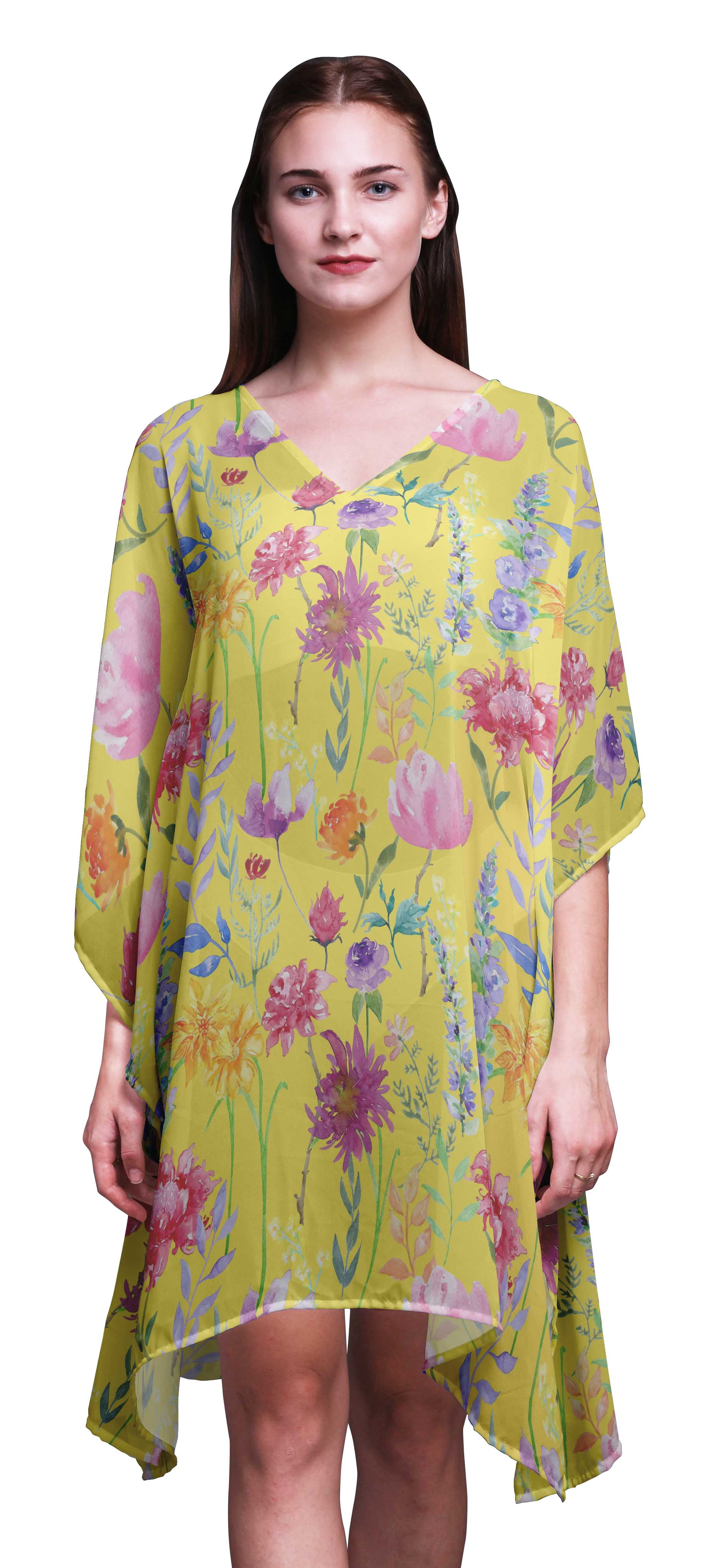 Bimba Flower Ladies Plus SizeÂ KaftanSummer Wear Beach Coverup Kimono ...
