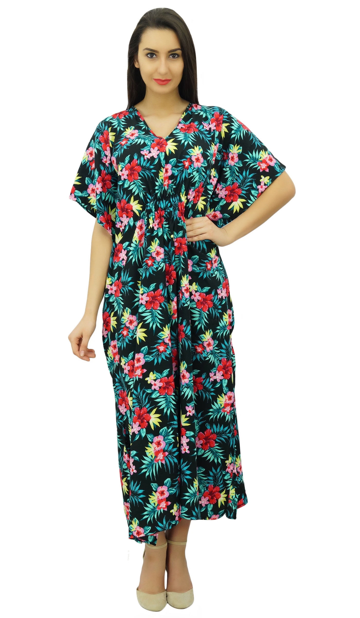 Bimba Women Long Polyester Kaftan Night Wear Classic Caftan Beach ...