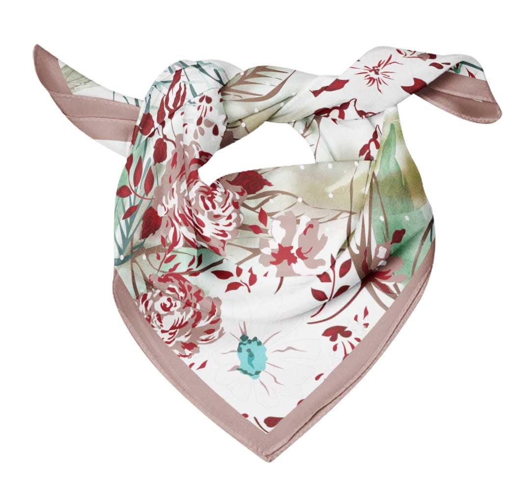 Bimba Womens Rectangular Printed Cotton Voile Scarf Neck Head Wrap-40 x ...