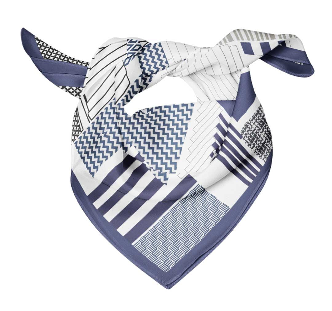 Bimba Womens Rectangular Printed Cotton Voile Scarf Neck Head Wrap-40 x ...