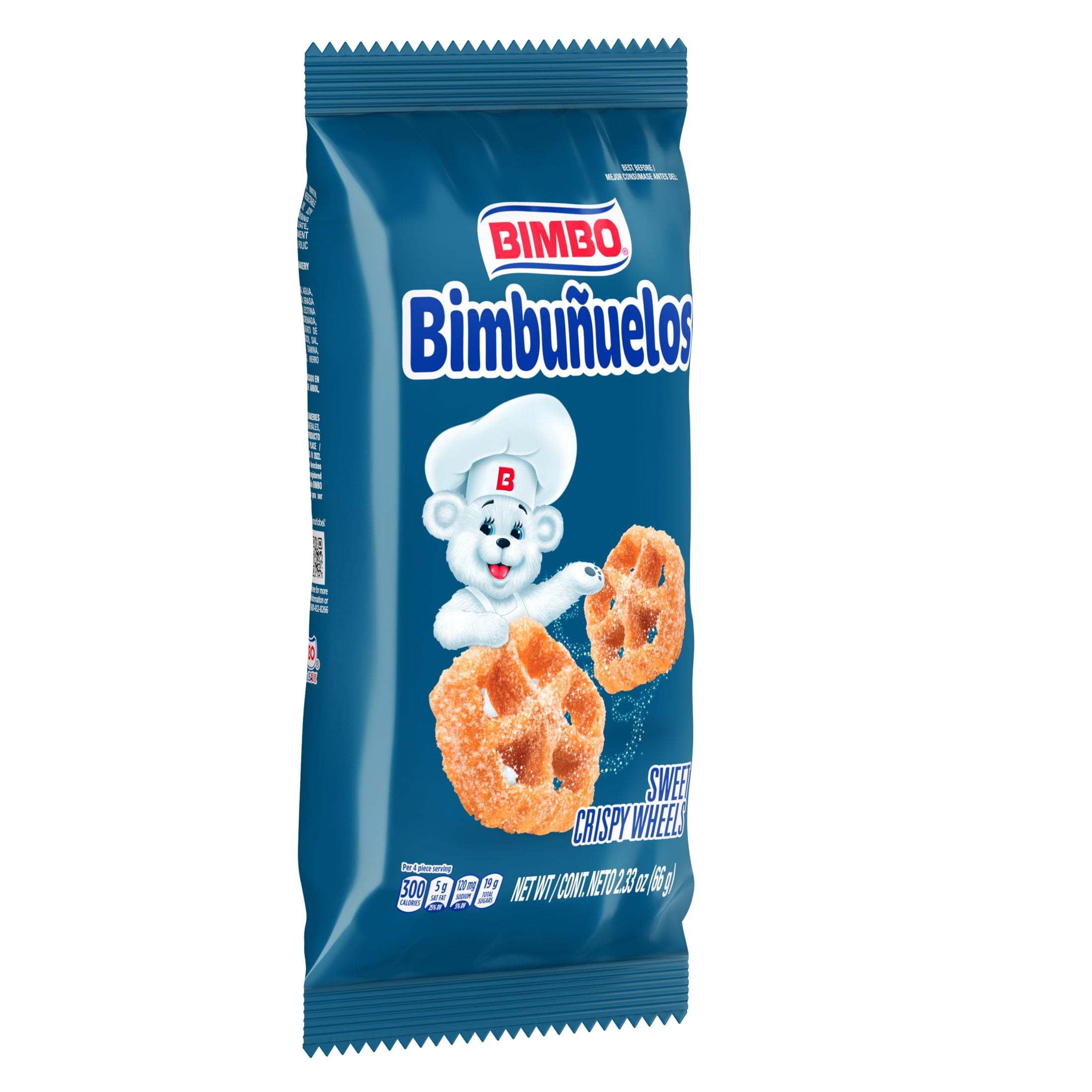 Bimbo Bimbuñuelos Sweet Wheels, Crispy Cinnamon Sugar Fritters, 2.33 oz ...