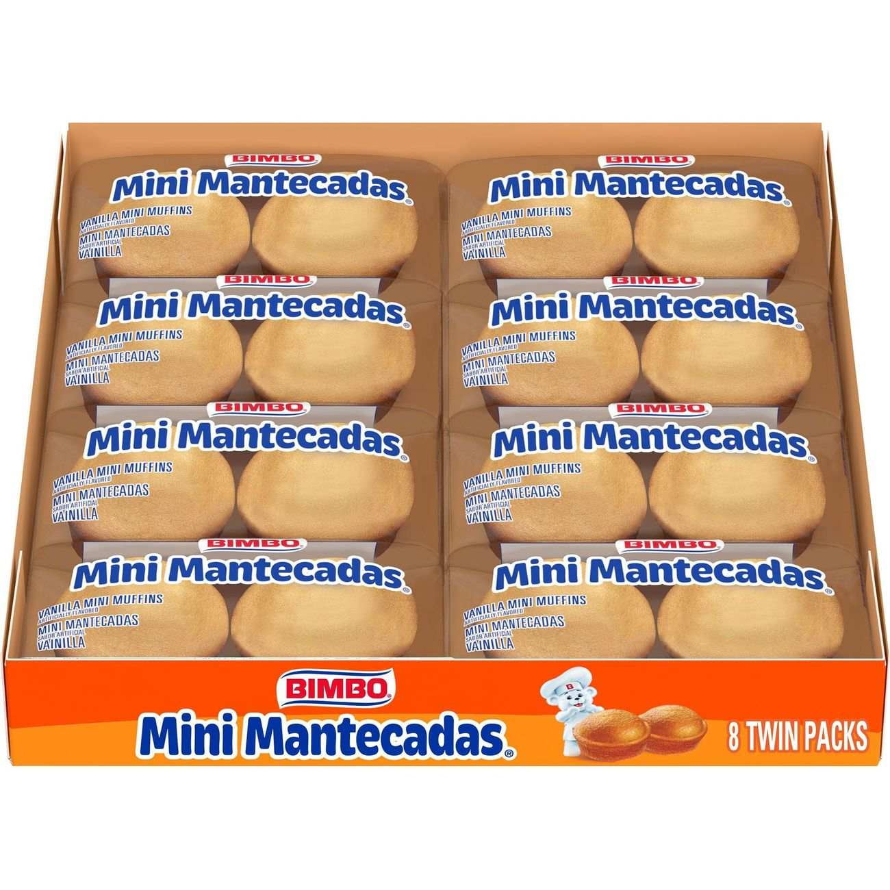 Bimbo Mini Mantecadas Vanilla Mini Muffins Twin Packs 8 Ct Pack Of 1 ...