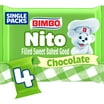 Bimbo Nito Soft Chocolate Bakery Sweet Roll, Individually Wrapped, 4 ...