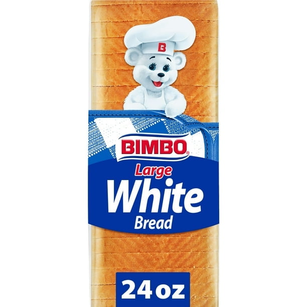 Bimbo Pan Blanco Grande Plain Bread, 24 oz, White Bread, Bag (Pack of 3 ...