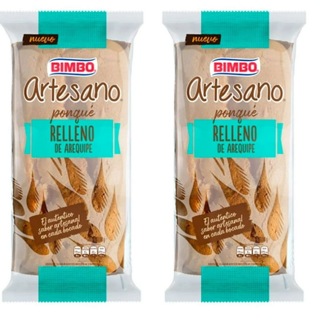 Bimbo Ponque Arequipe (2 pack) Dulce de Leche (Arequipe) sponge cake ...