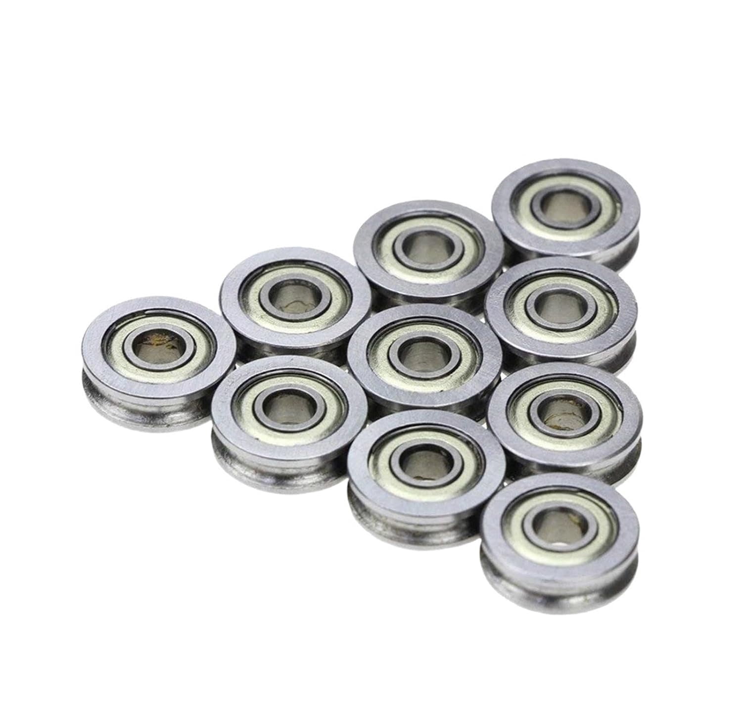 Bimetal Seal Shield Micro deep Groove Bearing 10pcs 604ZZ 4 * 13 * 4mm ...