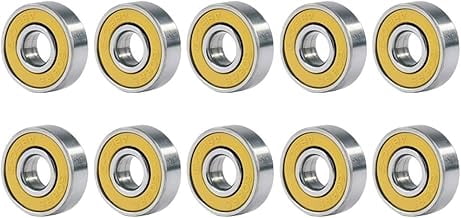 Bimetal Seal Shield Micro deep Groove Bearing 10pcs 608rs 8x22x7mm ABEC ...