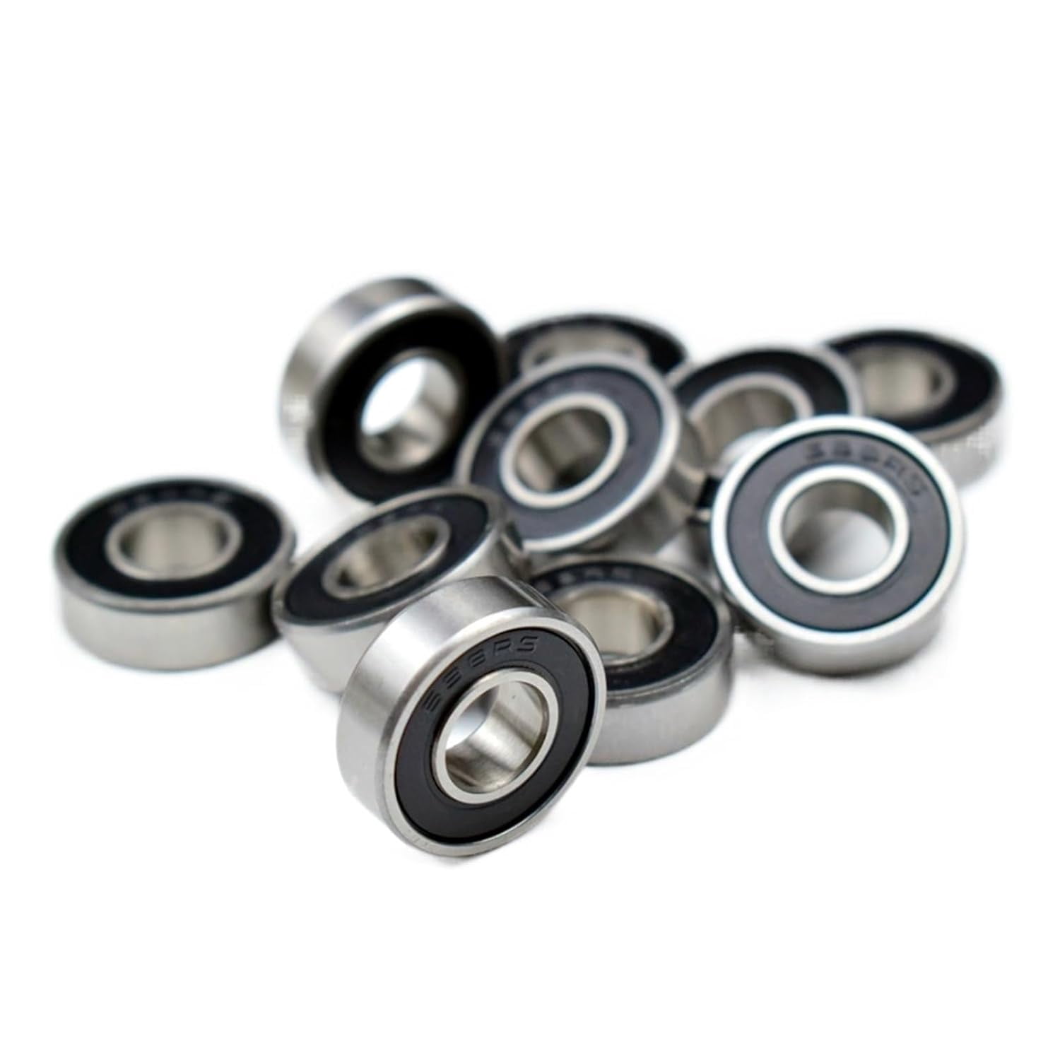 Bimetal Seal Shield Micro deep Groove Bearing 10pcs 698RS 8x19x6mm ...
