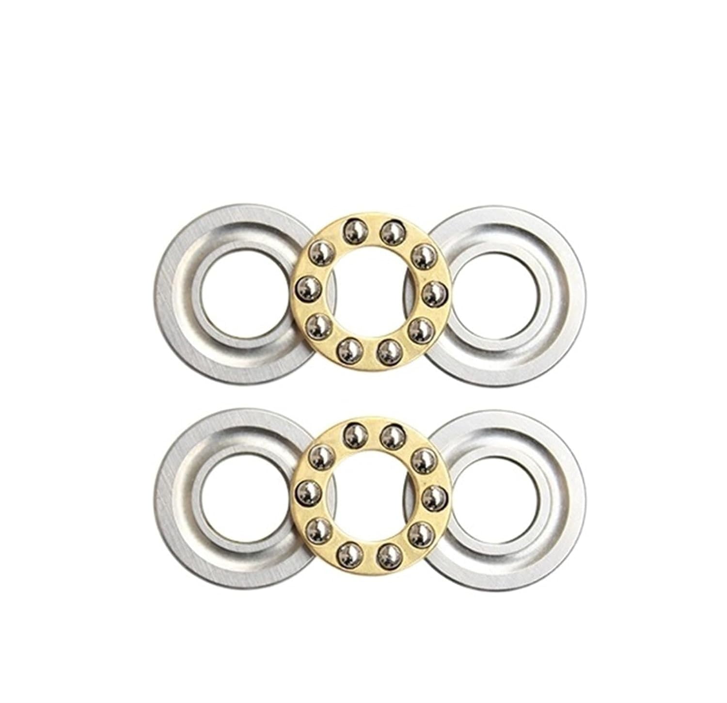 Bimetal Seal Shield Micro deep Groove Bearing 1pcs F2.5-6M 2.5x6x3mm Thrust Ball Bearing ...