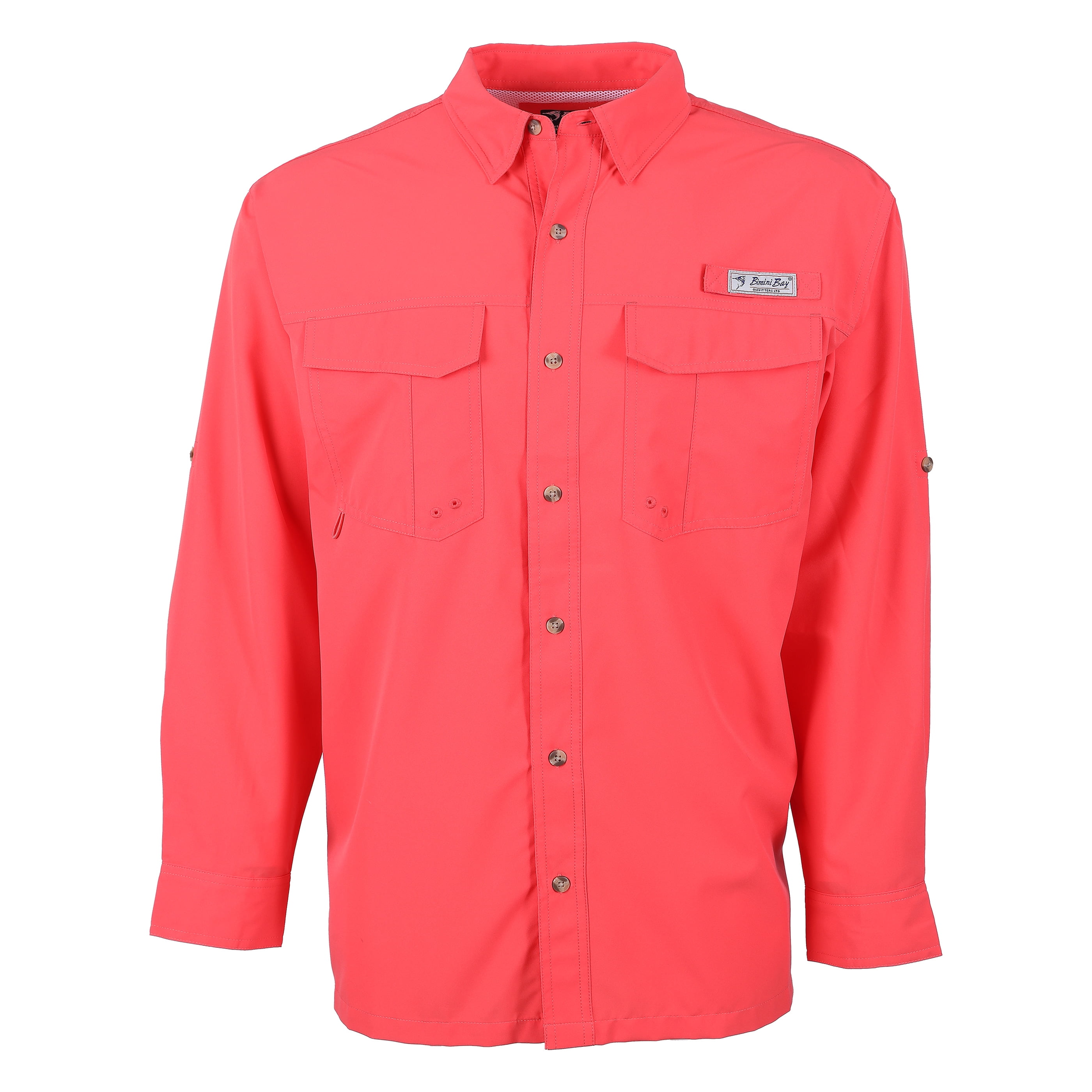 Bimini Bay Outfitters Men's Flats V Long Sleeve Shirt with BloodGuard ...