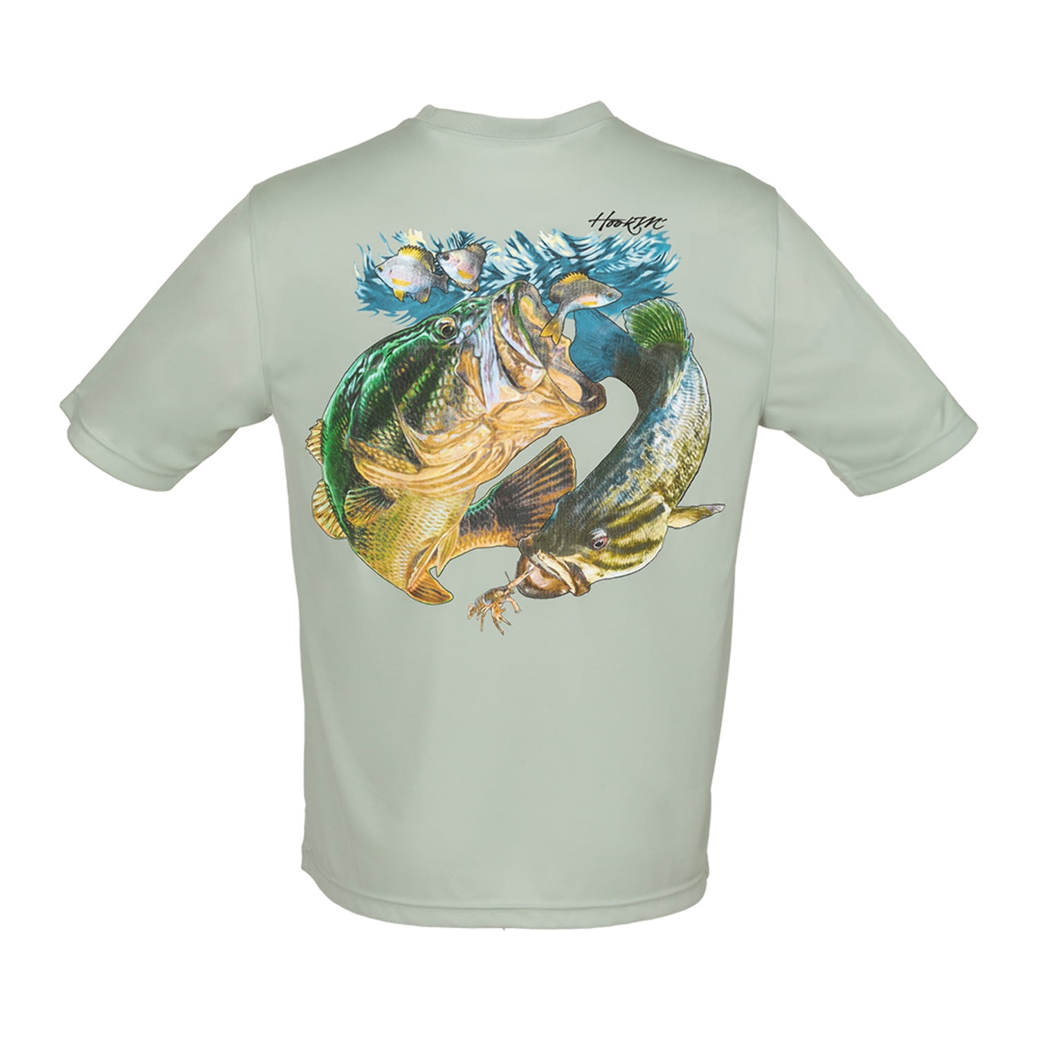 Bimini Bay Outfitters Men's Fishing Performance Shirt - Light Sage Bass ...