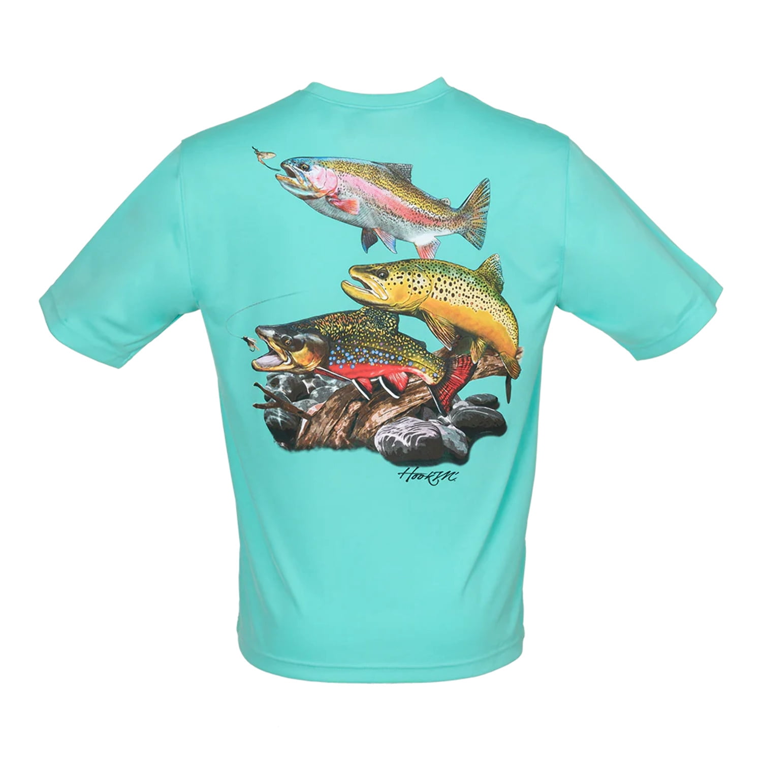Bimini Bay Outfitters Hook M' Men's Freshwater Short Sleeve Performance ...