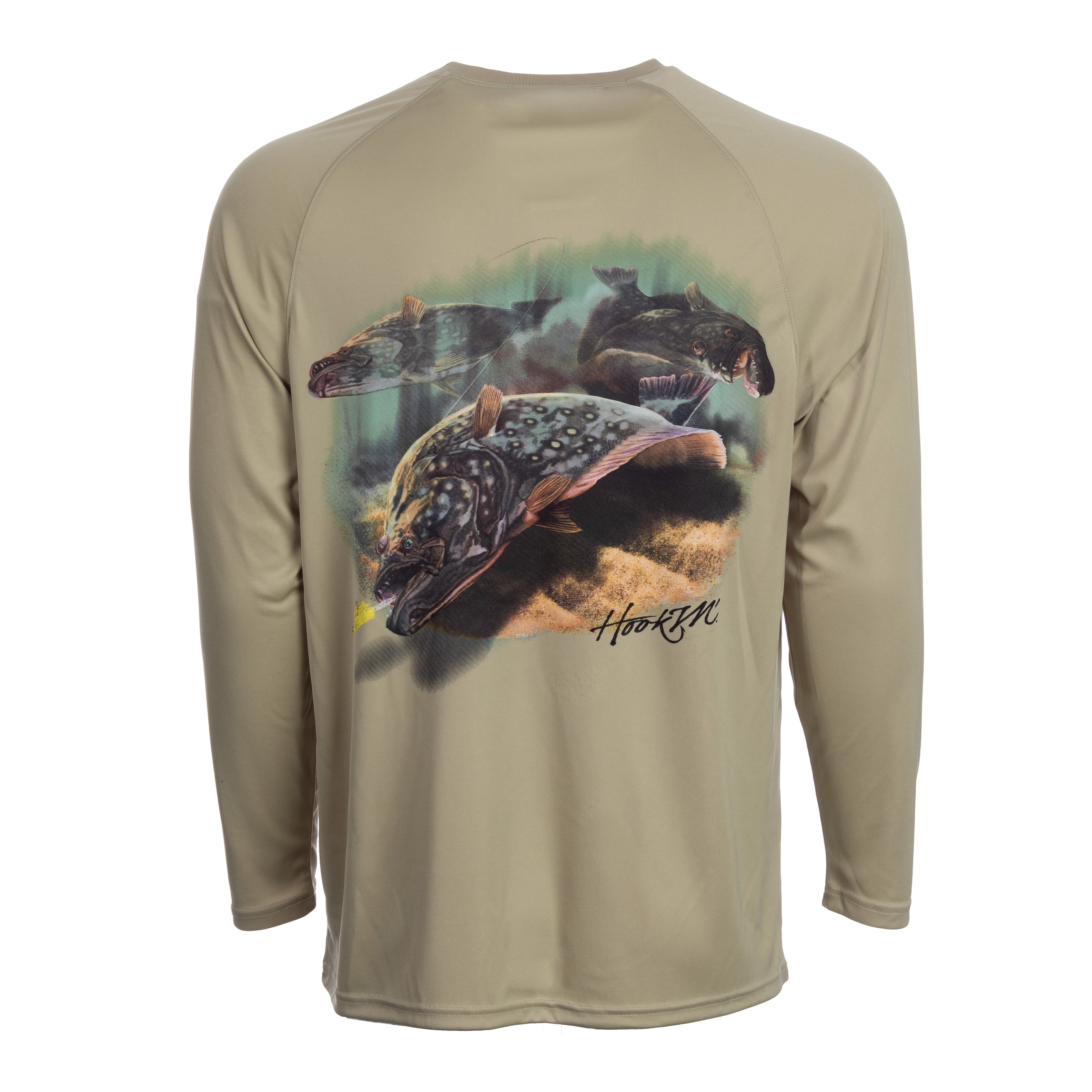 Bimini Bay Outfitters Hook M' Men's Long Sleeve Shirt - Fluke Sand ...