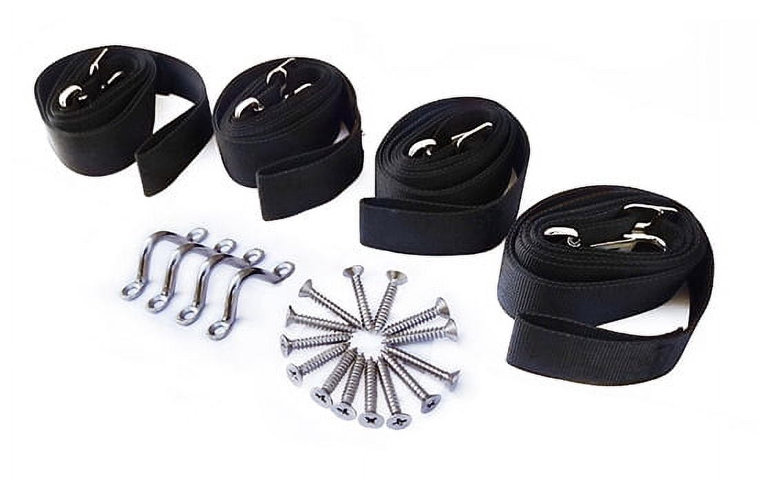 Bimini Strap Kit -Straps (4 ea) wth clip and adjustable loop, w ...