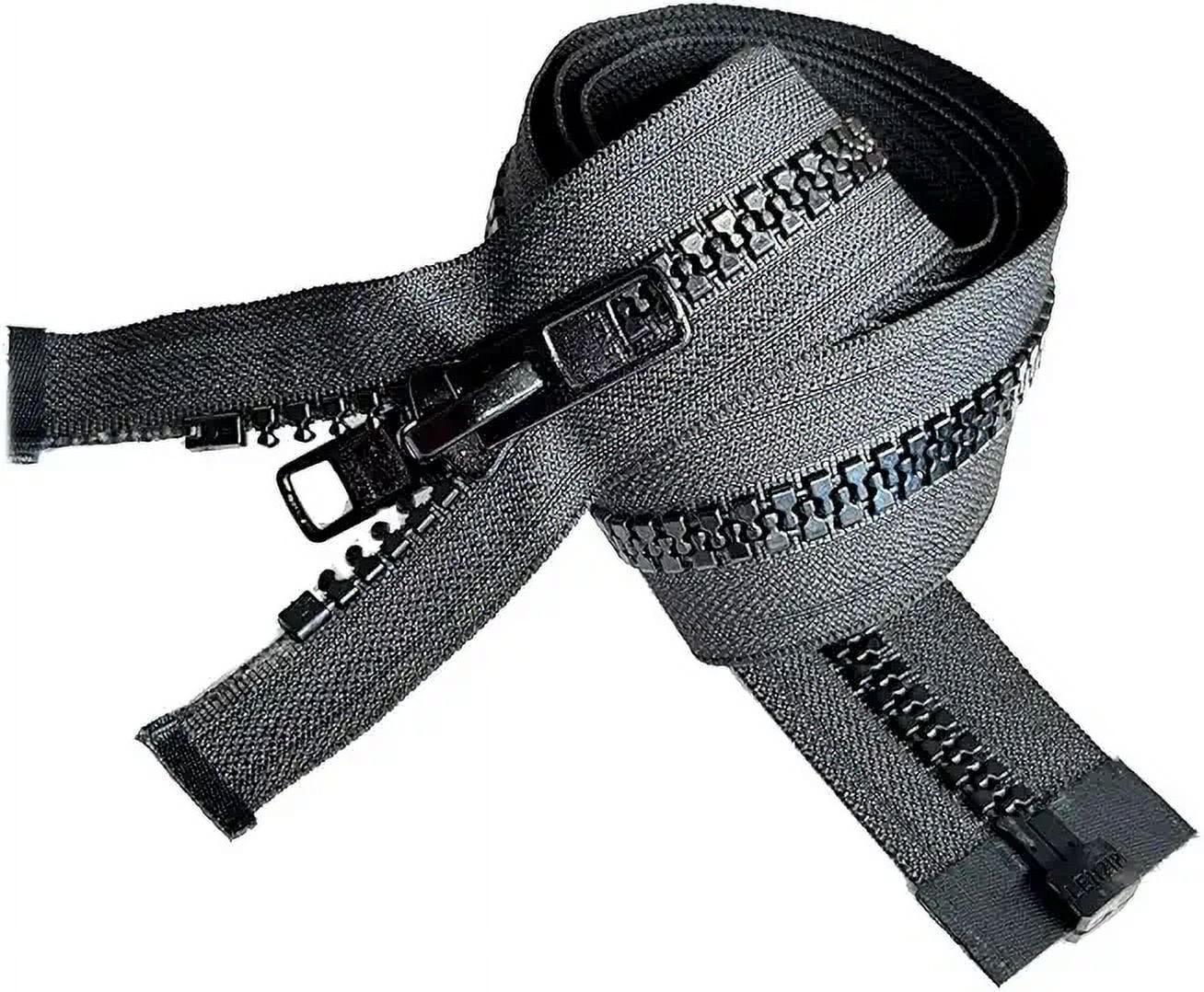 Bimini Top #10 Black Marine Double Pull Lenzip Zipper - Reversible ...