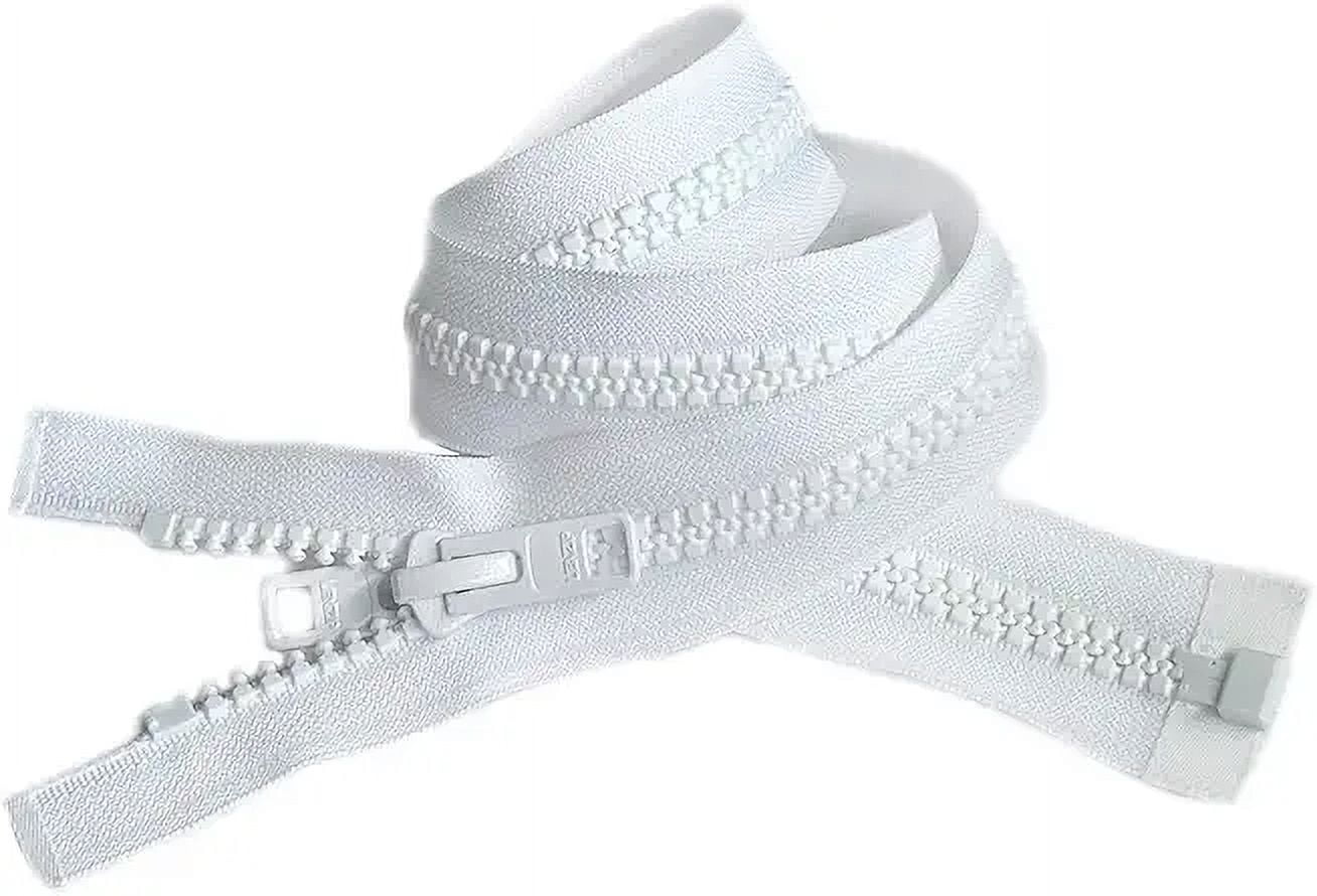 Bimini Top #10 White Marine Double Pull Lenzip Zipper - Reversible ...