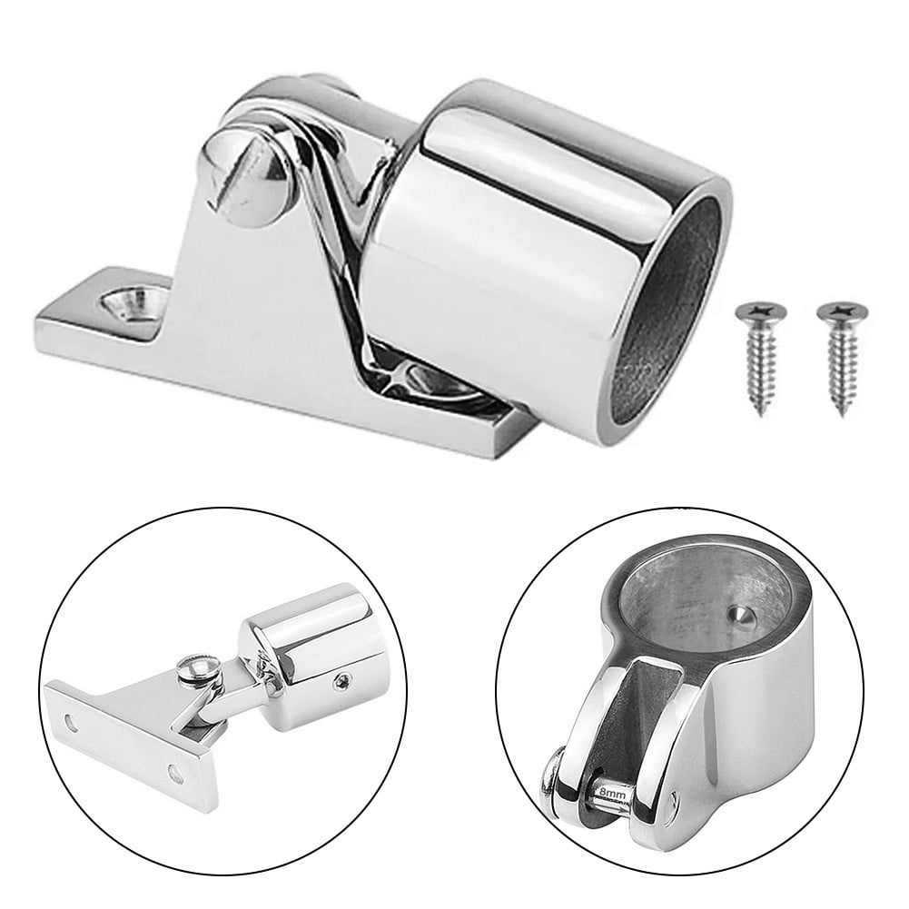 Bimini Top Mounting Fittings 316 Stainless Steel Deck Hinge Pipe Eye ...