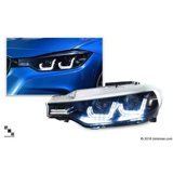 Bimmian PRO462BXL Black Housing Angel Eye Projector Headlights with LED ...
