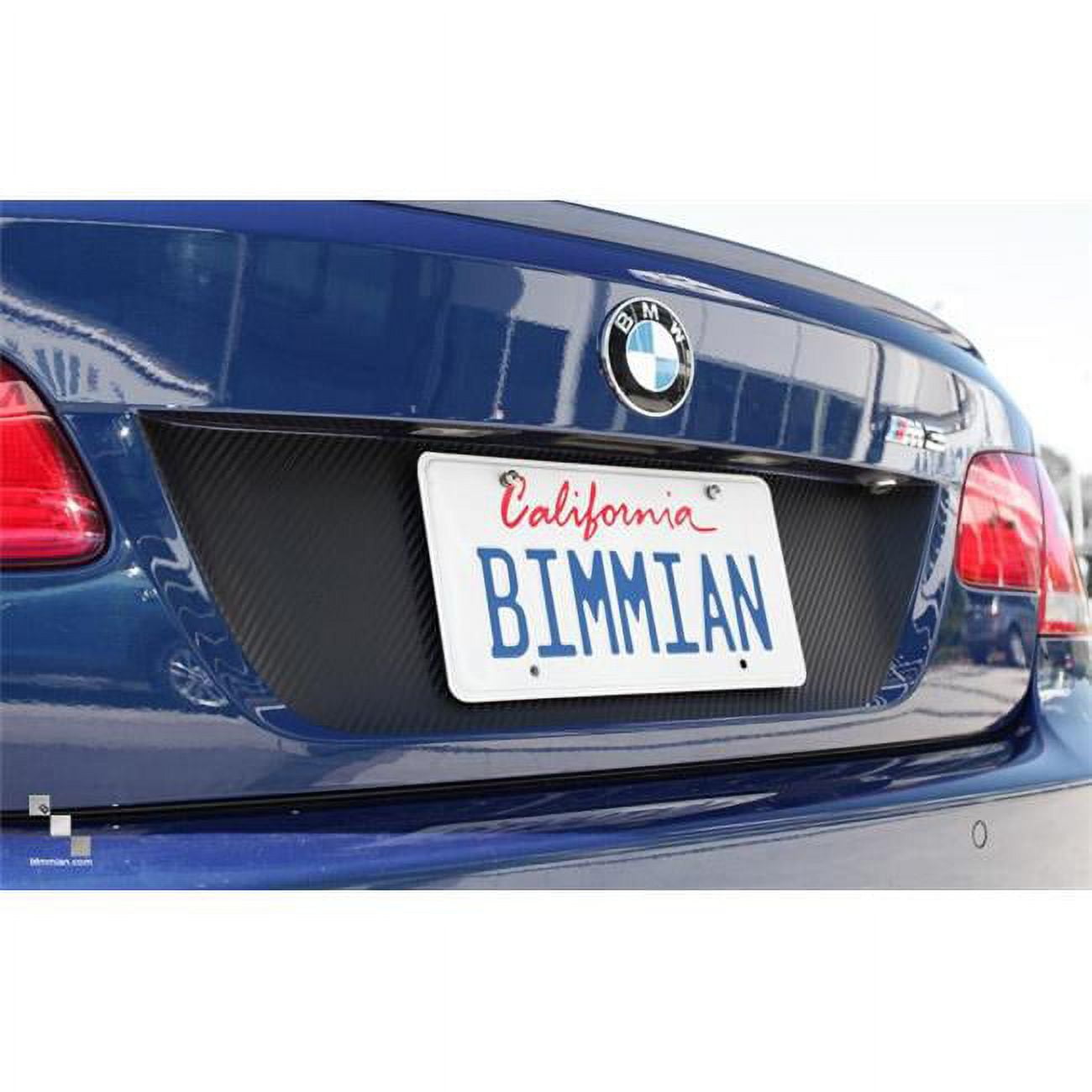 Bimmian PSO92ACFP Plate Surround Overlay For E92 - Black Carbon Fiber ...