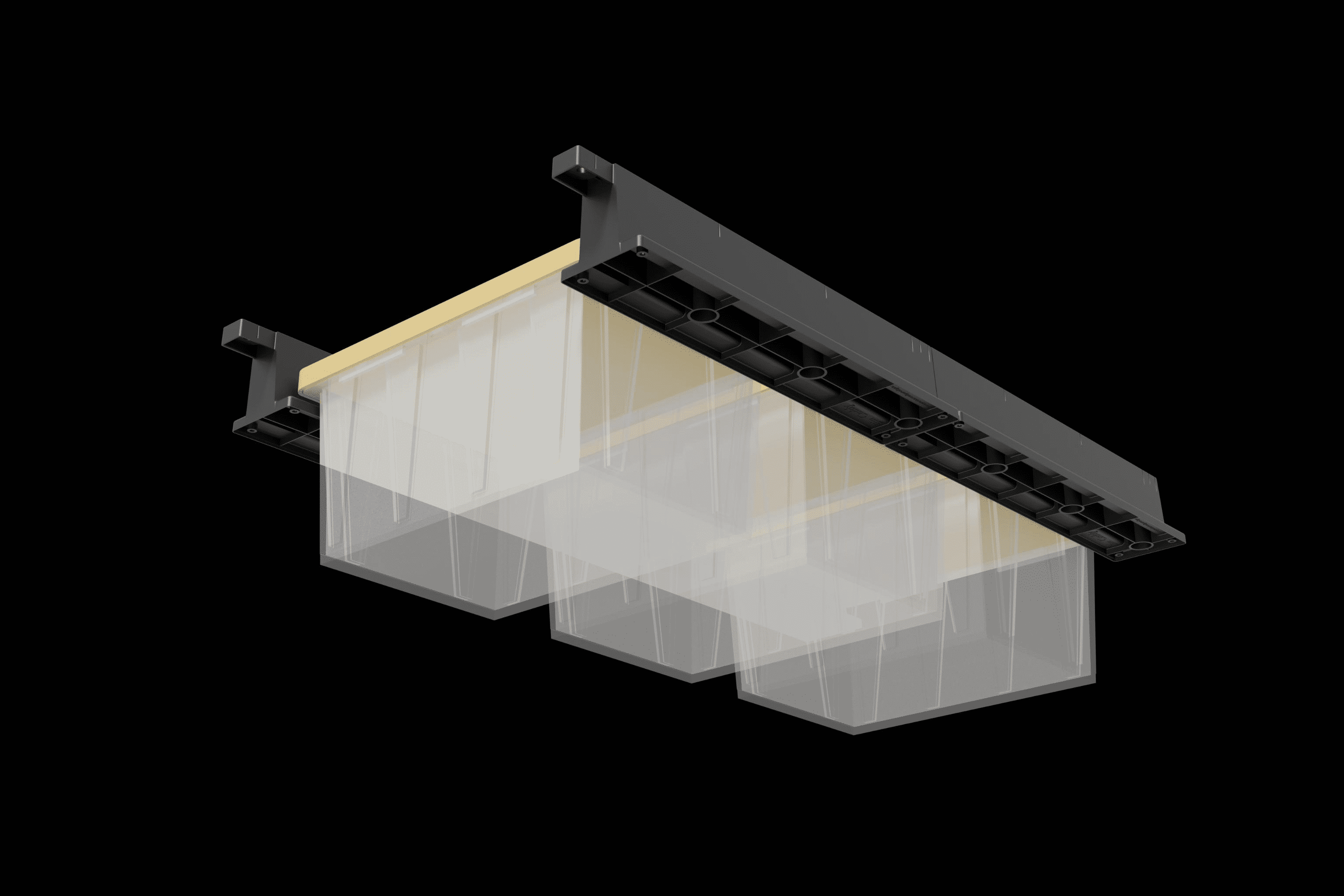 Bin Caddy Overhead Wall Mount Storage and Organizer Utility Kit for ...