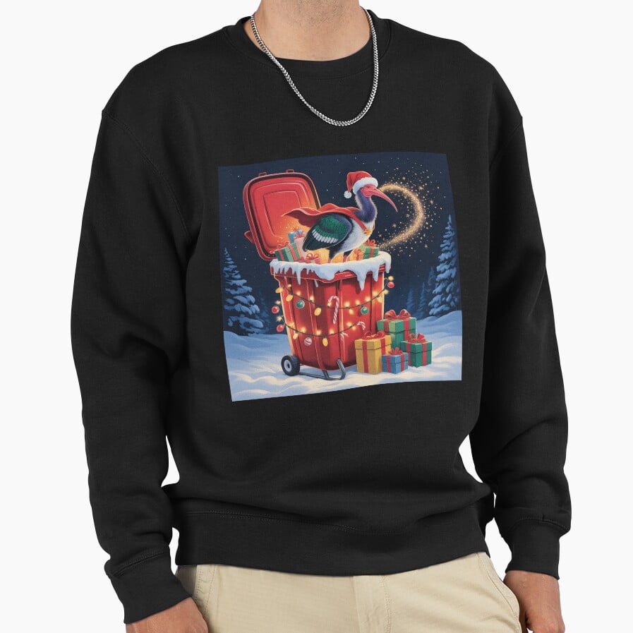 Bin Chicken Delivery Service Unisex Sweatshirt Funny Christmas Retro ...