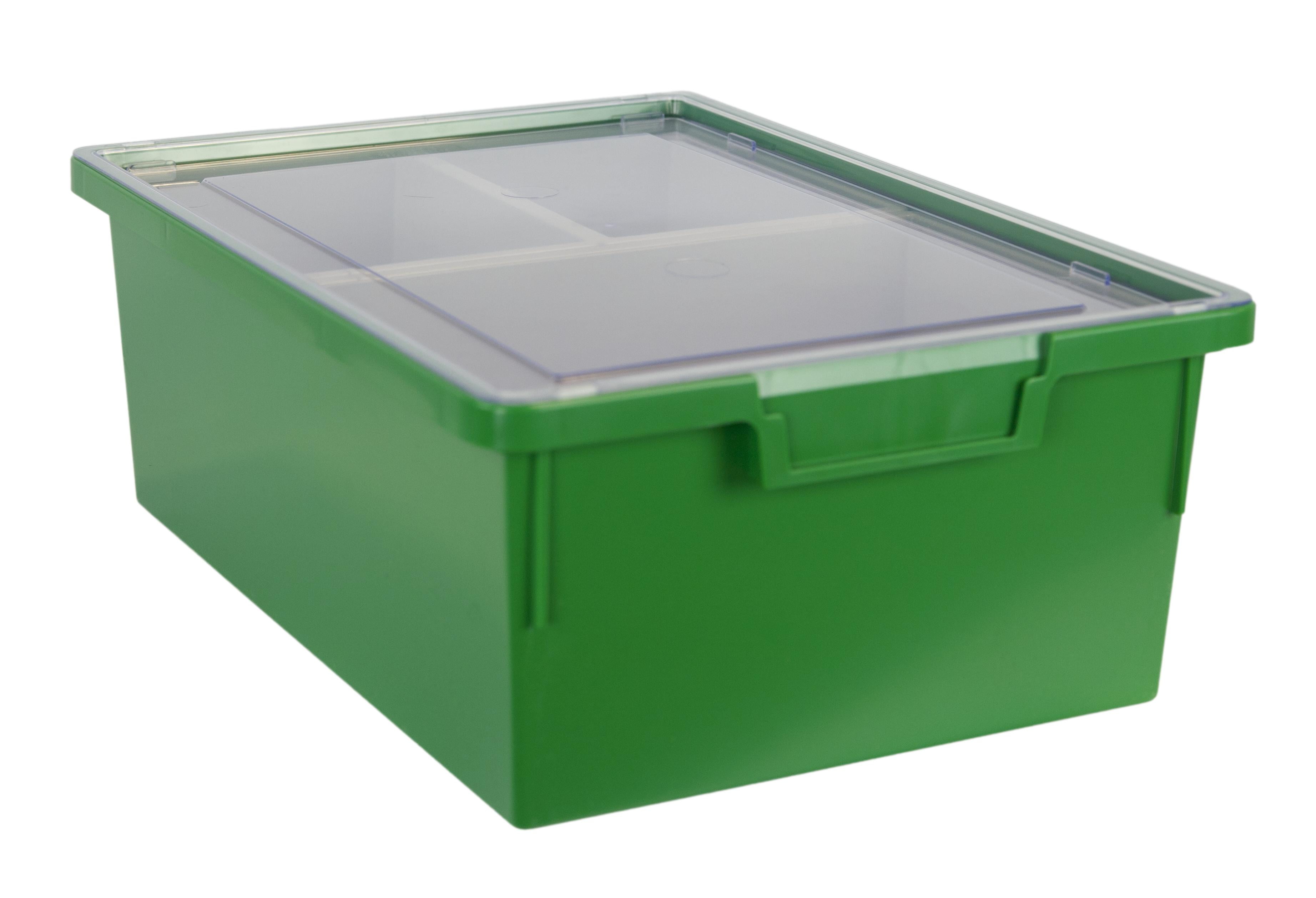 Bin/ Tote/ Tray Divider Kit - Double Depth 6" Bin in Primary Green - 3 ...
