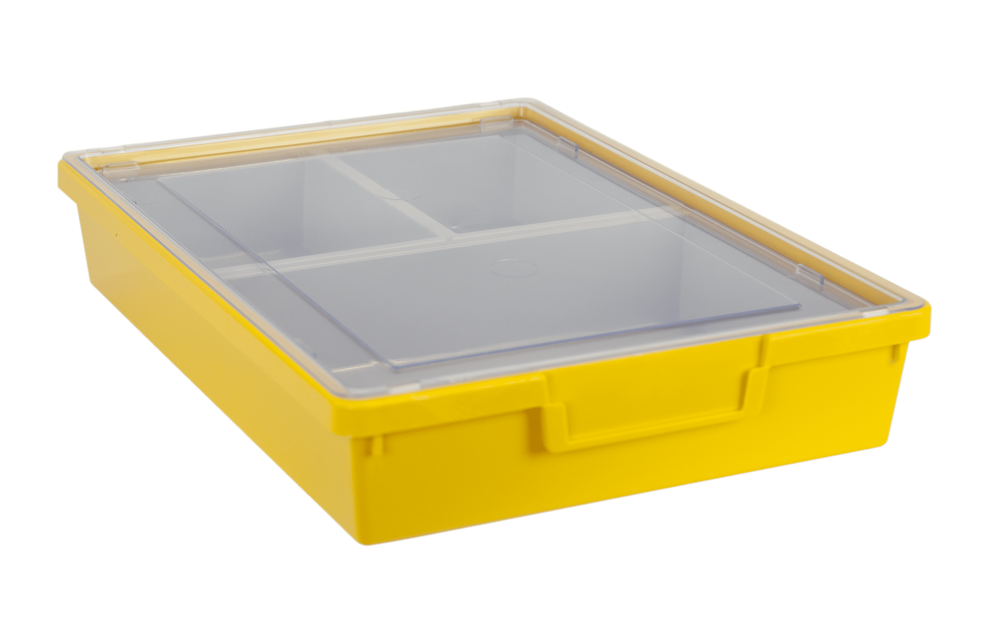 Bin/ Tote/ Tray Divider Kit - Single Depth 3" Bin in Primary Yellow - 1 ...