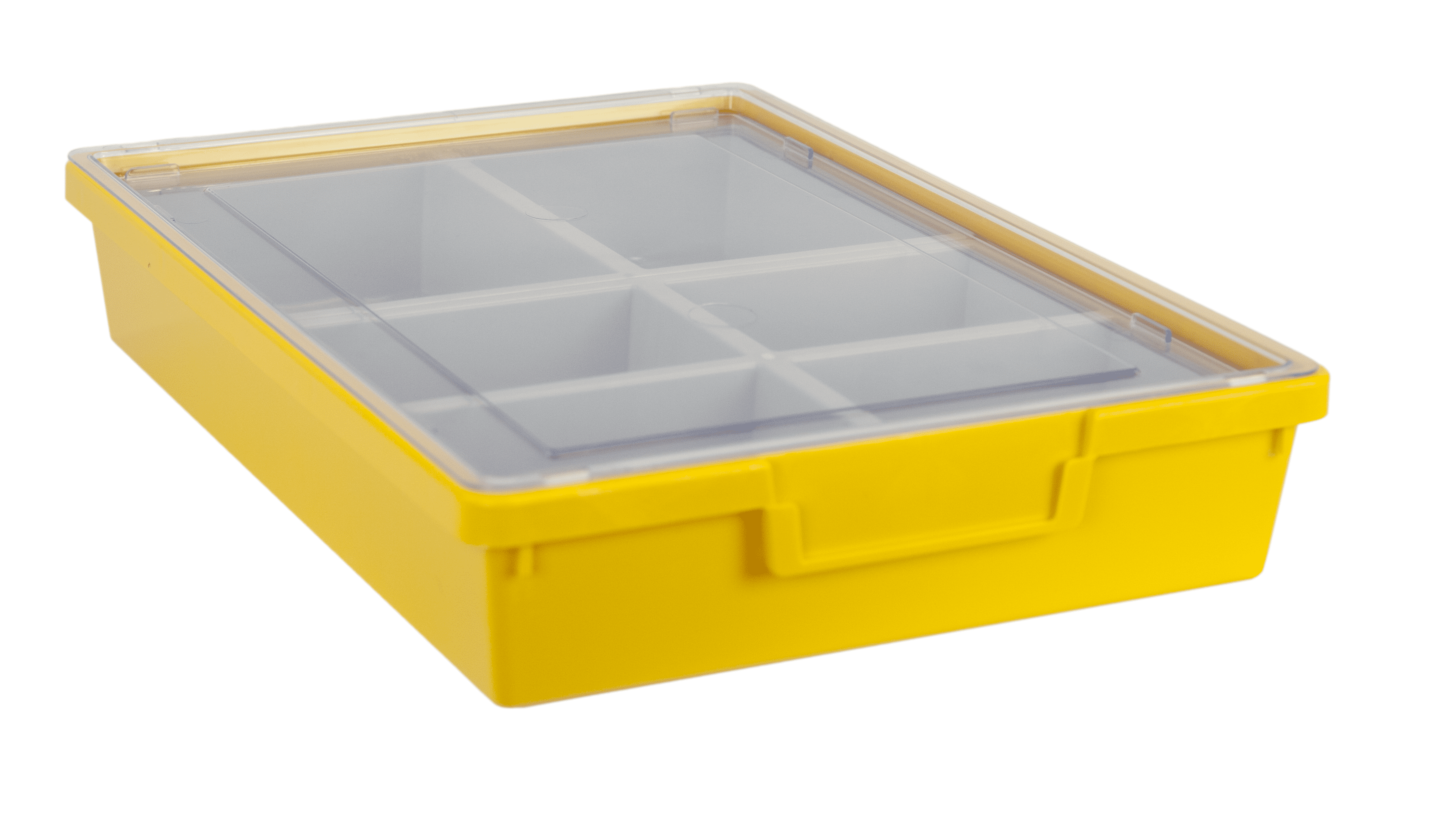 Bin/ Tote/ Tray Divider Kit - Single Depth 3" Bin in Primary Yellow - 3 ...