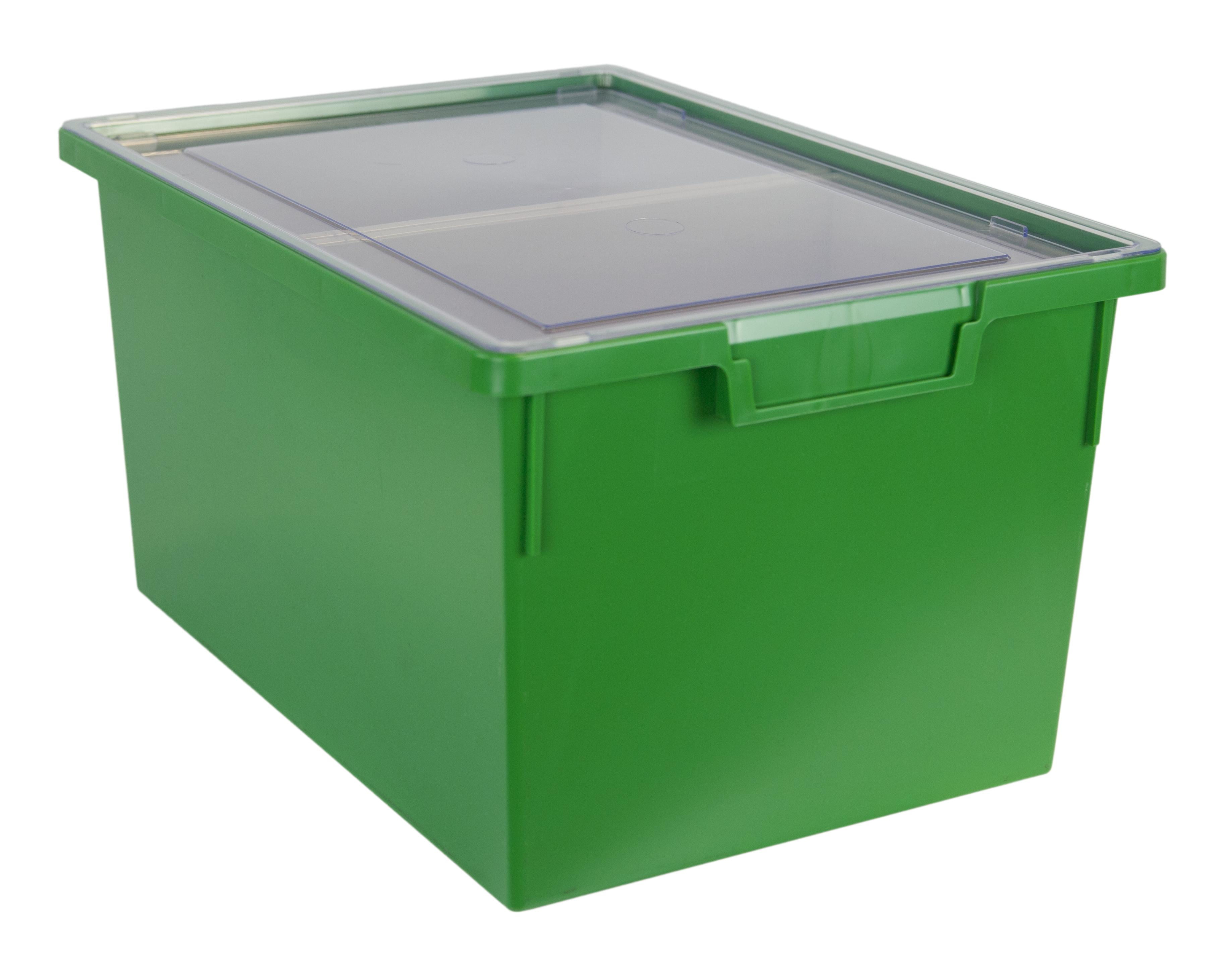 Bin/ Tote/ Tray Divider Kit - Triple Depth 9" Bin in Primary Green - 3 ...