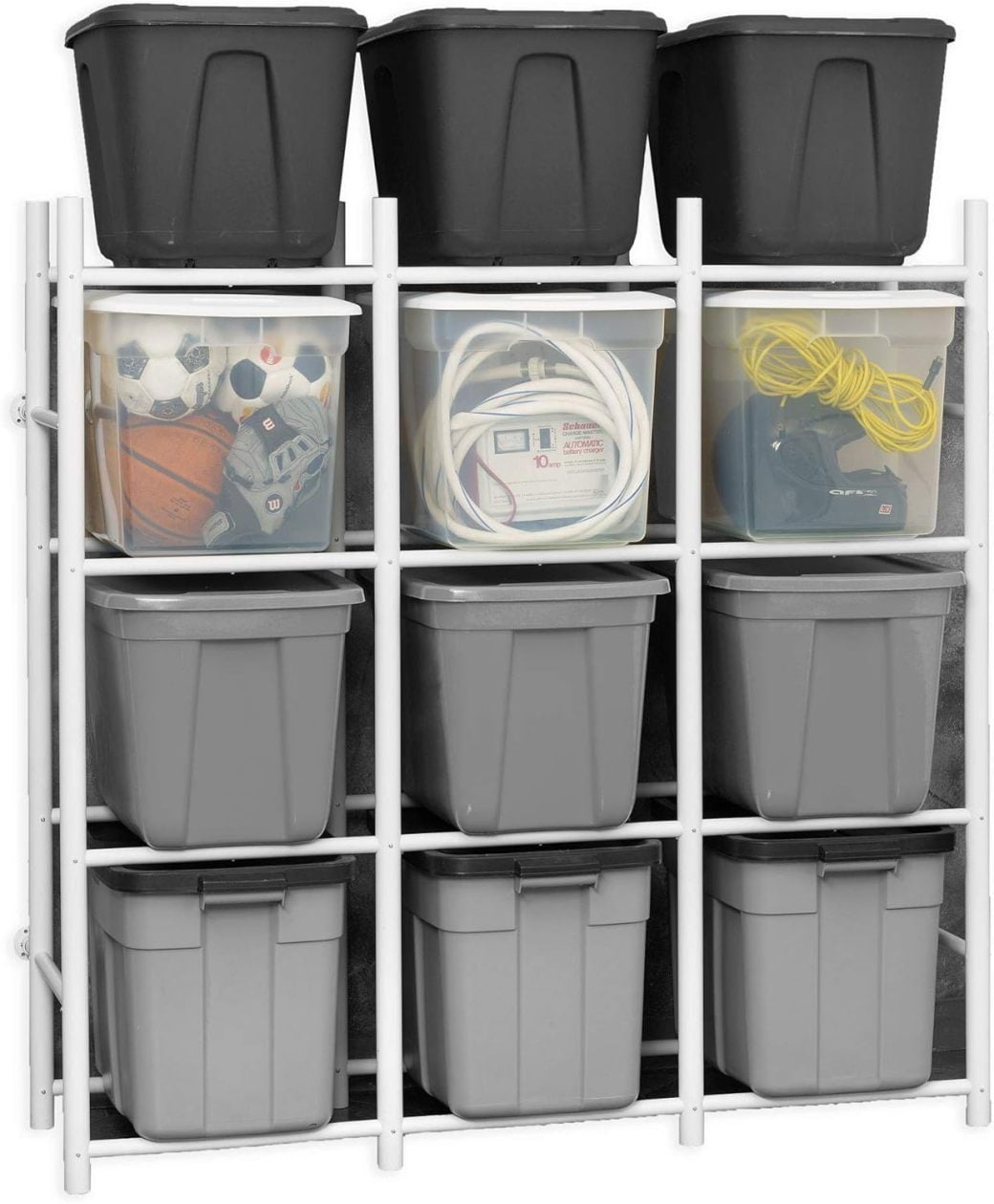 Bin Warehouse Rack - 12 Totes Compact - Walmart.com