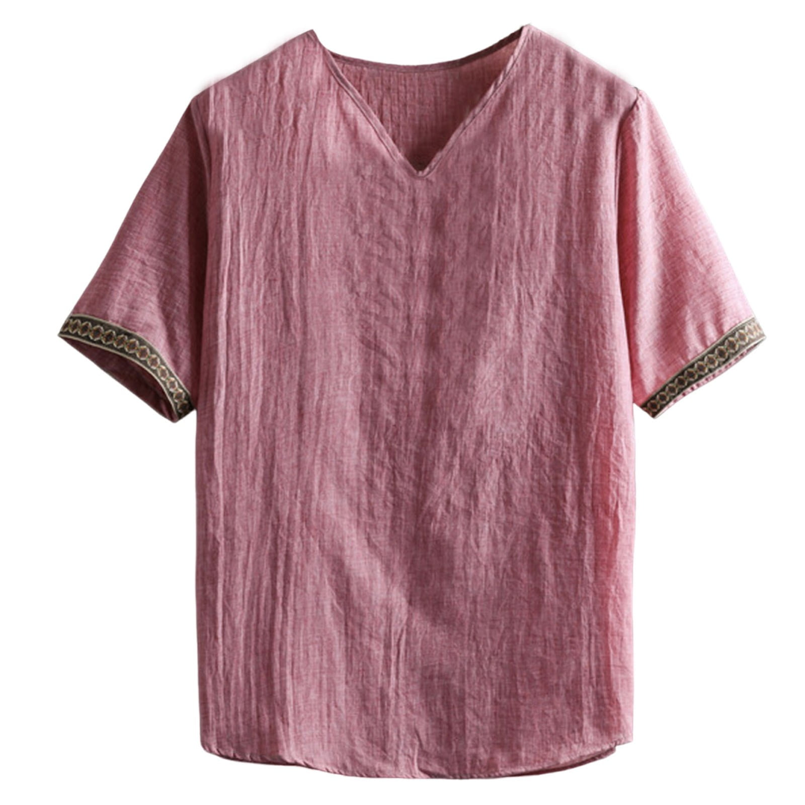 BinBiL Men's T Shirts Short Sleeve Classic V Neck T-Shirt Casual Summer ...