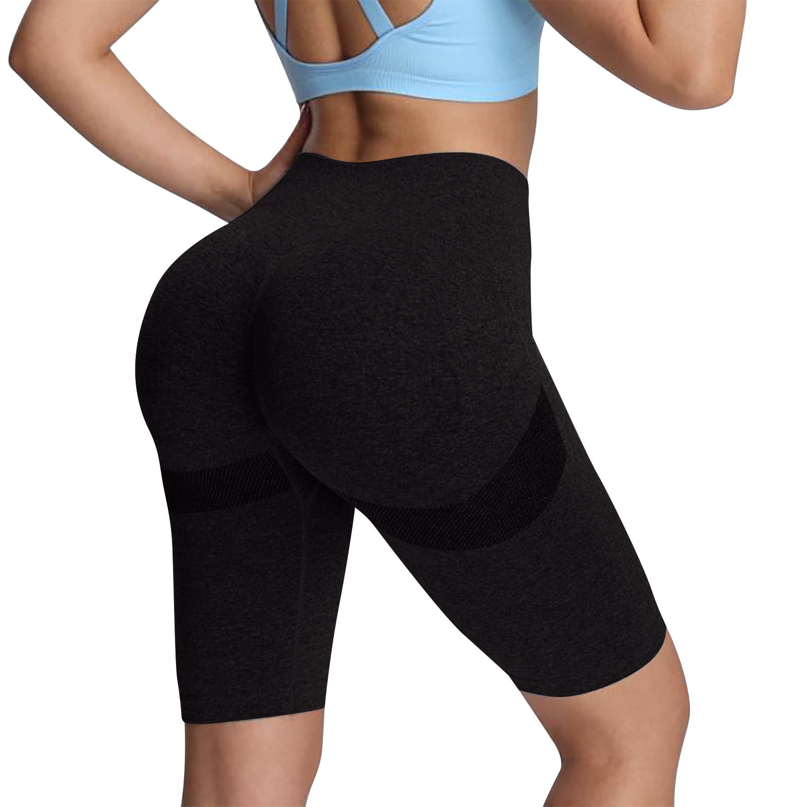 BinBiL Women's Solid Color Seamless High Waist and Hip Lifting Exercise ...