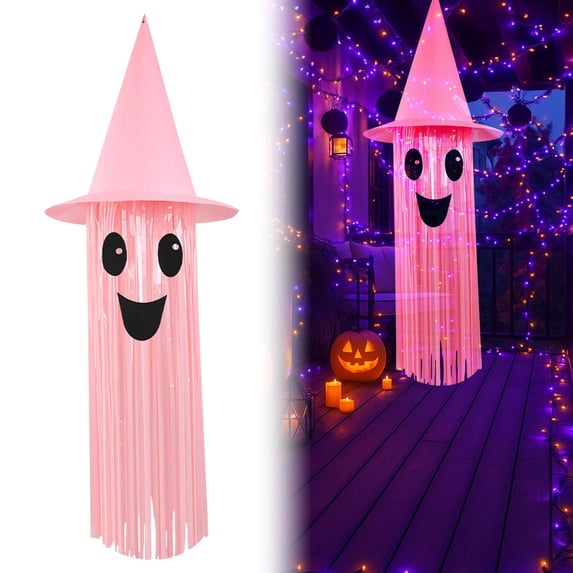 BinKFF 1 Pack Lights Up Hanging Ghosts Halloween Decorations, Battery ...