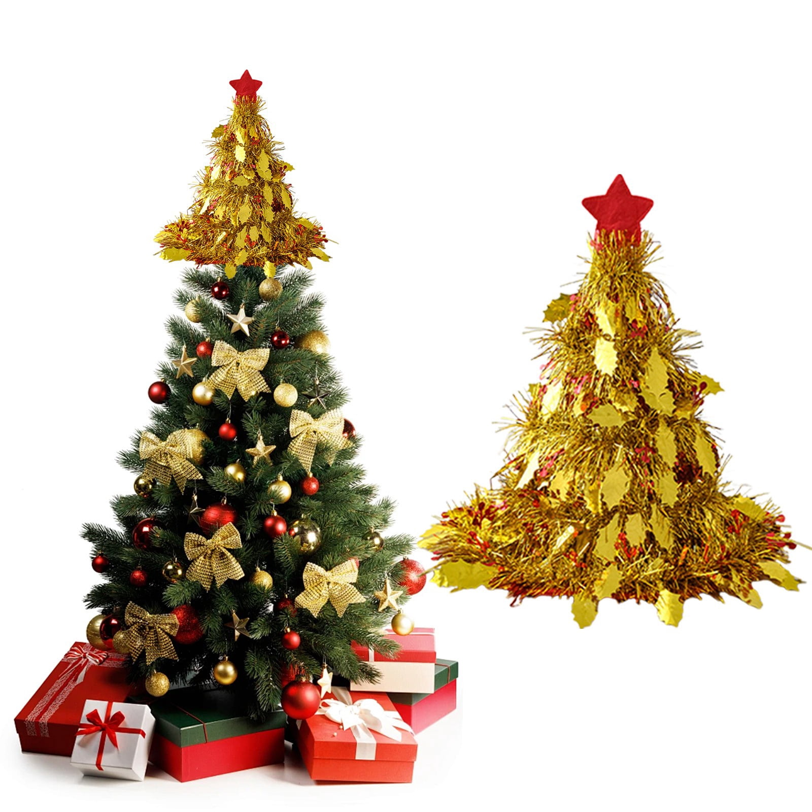 BinKFF Christmas Extra Large Tree Topper Bow, Bow Christmas Tree Topper ...